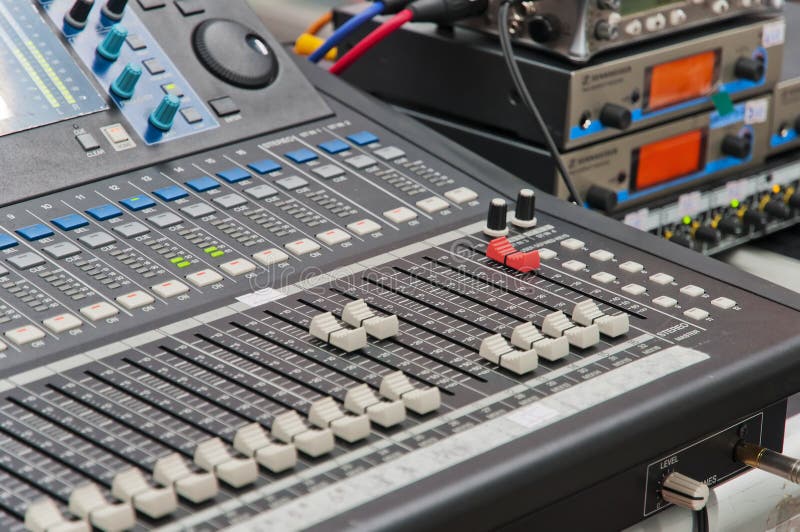 TV SWITCHER FADER BAR stock photo. Image of keyable, broadcast - 6699736