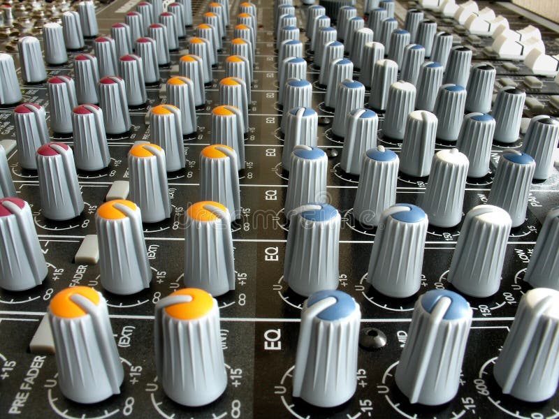 Sound mixer stock photo. Image of fader, mixingdesk, adjust - 487956