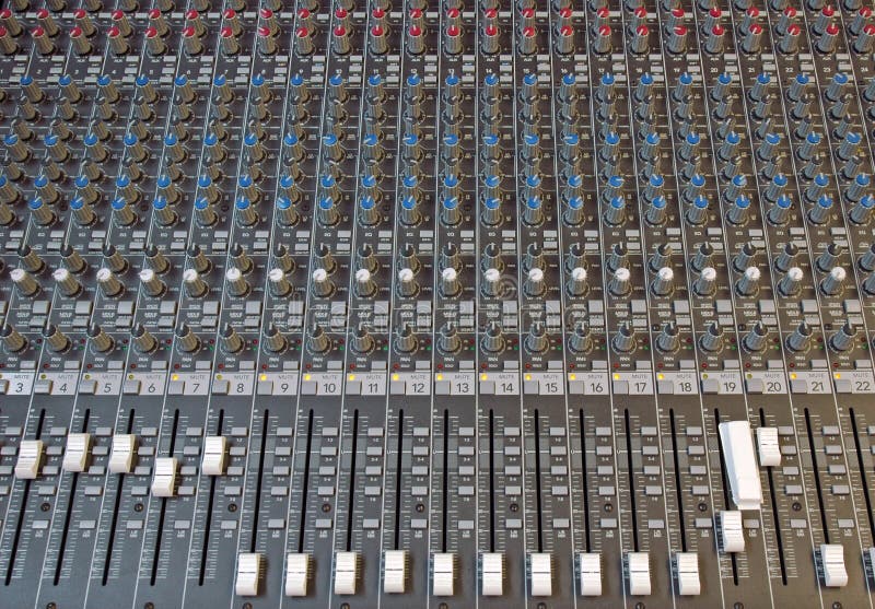 Studio soundboard stock image. Image of dial, mixer, dials - 985637