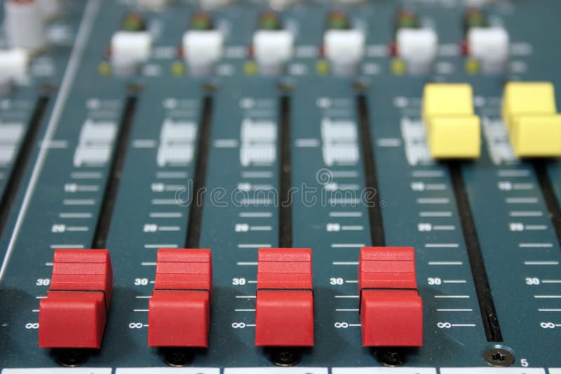 Sound mixer stock photo. Image of broadcast, knob, recording - 8865858