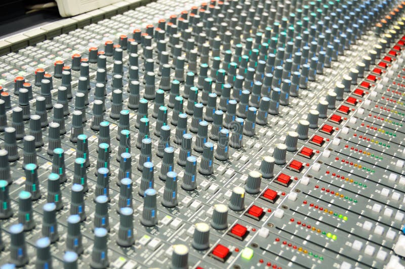 Sound Recording Studio with Music Recording Equipment Stock Photo ...