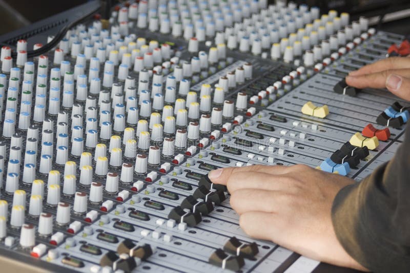 Sound mixer stock photo. Image of mixing, dials, effect - 9319126