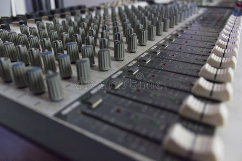 Sound mixer buttons stock image. Image of electronic - 66732079