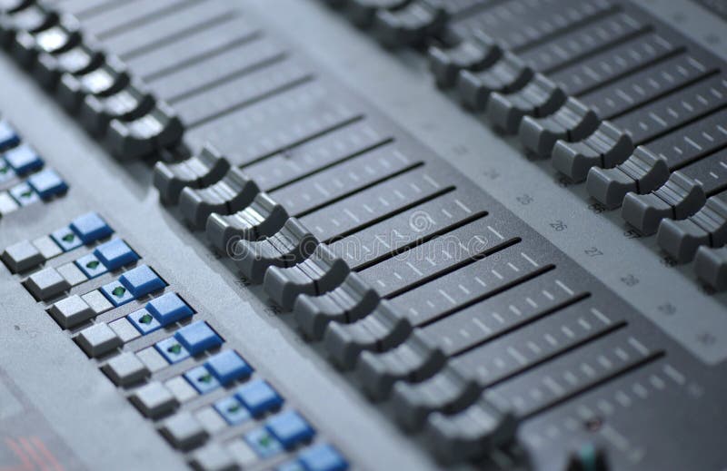 Sound mixer buttons stock image. Image of mixer, digital - 40366625