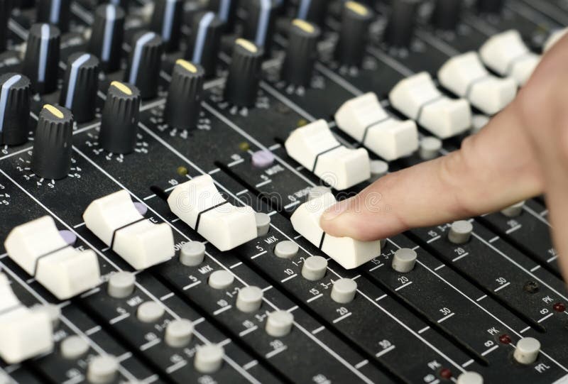 Sound Mixer stock photo. Image of electronics, channel - 70761734