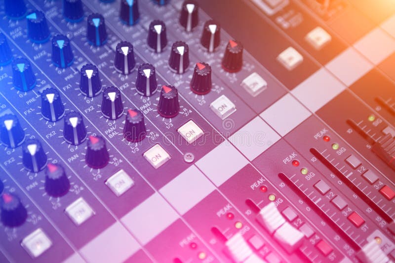 Sound Mixer stock photo. Image of board, player, musician - 80585742
