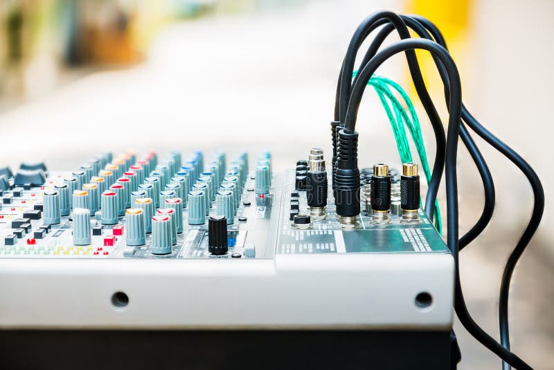 Sound System Console stock photo. Image of music, audio - 13941312