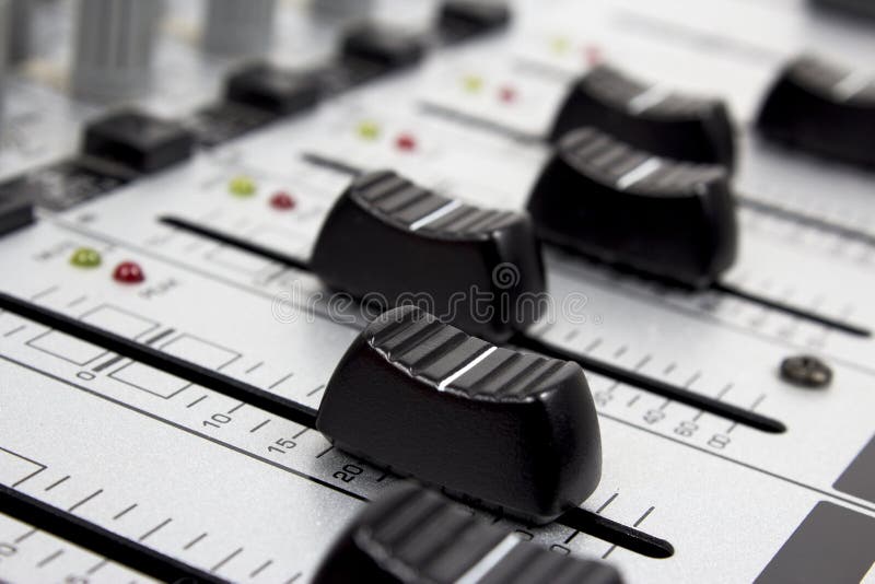 Digital Mixer Faders stock photo. Image of mixingdesk, fader - 868746