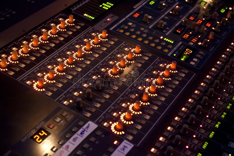 Sound mixer in concert stock photo. Image of audio, music - 27242804
