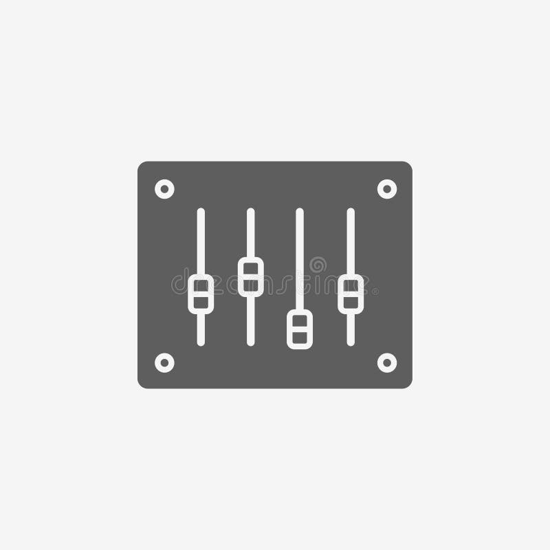 Sound Mixer Console stock vector. Illustration of level - 93506589