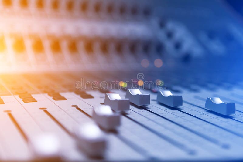 Sound Mixer stock photo. Image of push, adjusting, mixing - 61374500