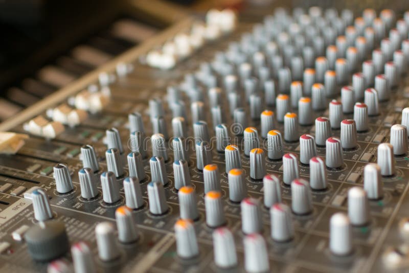 Sound mixer control stock image. Image of desk, equipment - 71408687