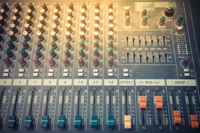 Sound mixer control stock photo. Image of control, entertainment - 80909940