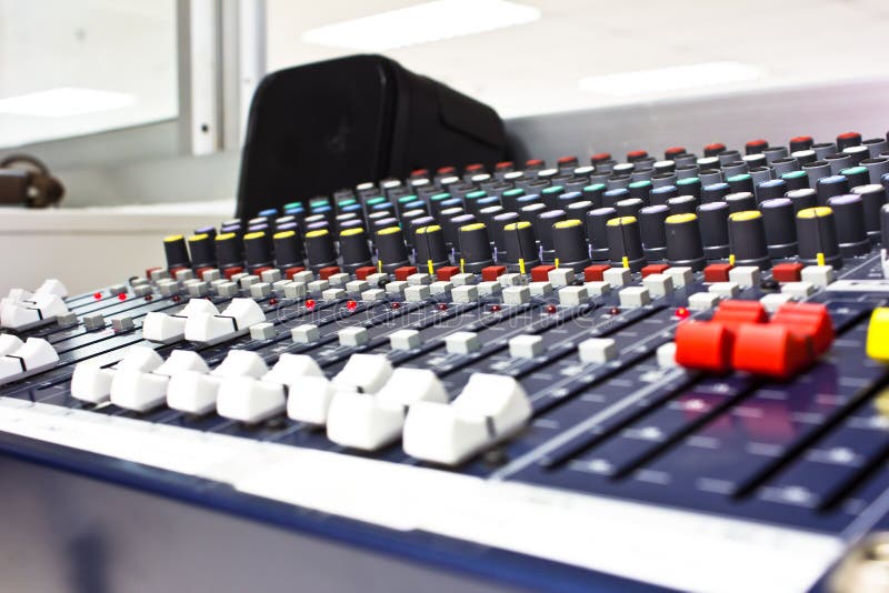 Sound mixer control stock photo. Image of mixer, closeup - 32127344