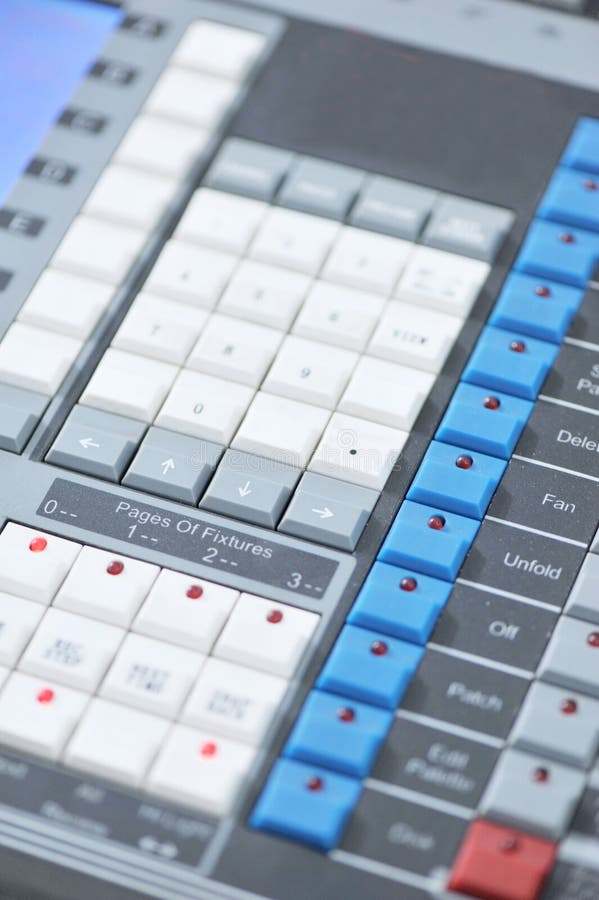 Sound mixer control panel stock photo. Image of equipment - 25346234