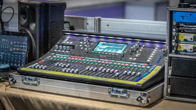 Sound Mixer Control Panel Buttons Stock Photo - Image of music, mixer ...