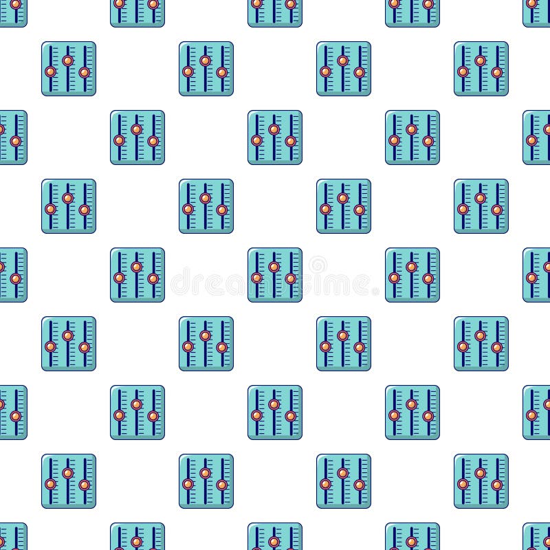 Sound Mixer Control Pattern Seamless Stock Vector - Illustration of ...
