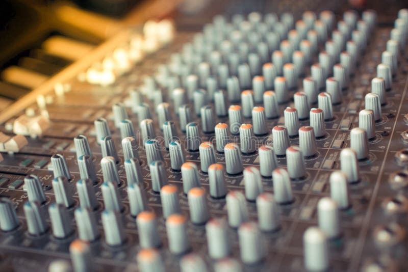 Sound mixer control stock photo. Image of mixing, equipment - 80916182