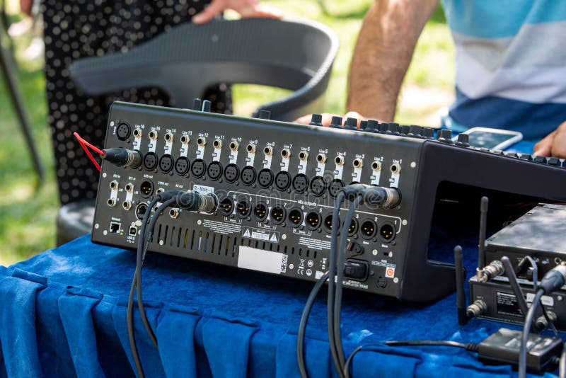 Sound Mixer, Sound Control Systems Device Stock Photo - Image of level ...