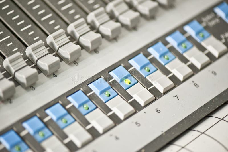 Sound mixer controller stock photo. Image of fader, adjustment - 25345872