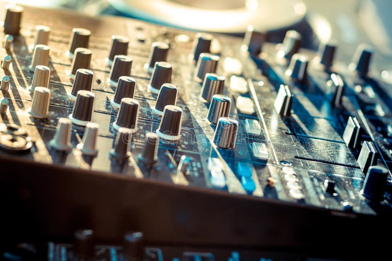 Sound System Console stock photo. Image of music, audio - 13941312