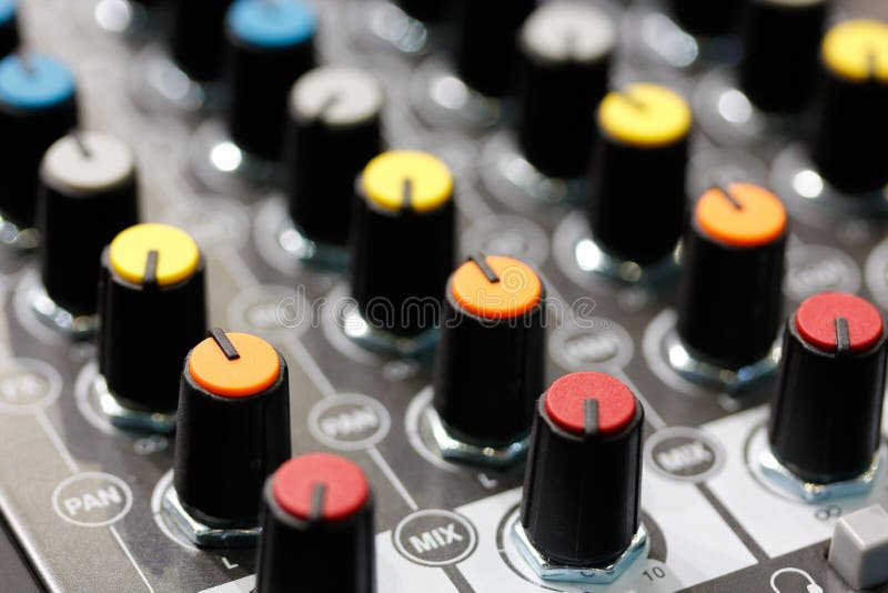 DJ Mixer controls stock image. Image of club, disc, entertainment - 69567