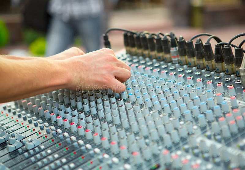 Sound mixer stock photo. Image of recording, musician - 34301816