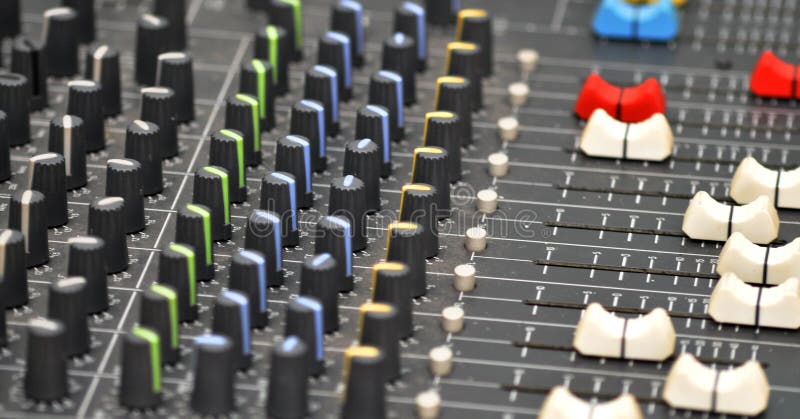 Sound mixer stock image. Image of controller, acoustic - 45081999
