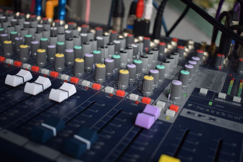 Sound Mixer Unit in Day Time Party Stock Photo - Image of mixer, time ...