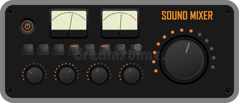 Sound mixer stock vector. Illustration of loud, music - 46446714