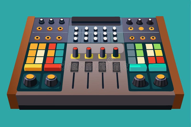 A Sound Mixing Board Featuring Various Sliders and Buttons for Audio ...