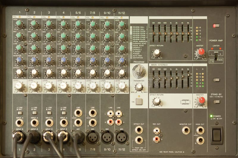 Sound mixing equipment stock image. Image of hardware - 47995887