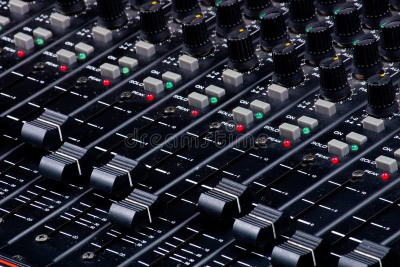 Digital Mixer Faders stock photo. Image of mixingdesk, fader - 868746
