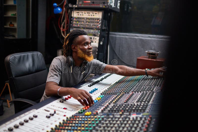 Sound mixing stock photo. Image of attention, adult, working - 76893004