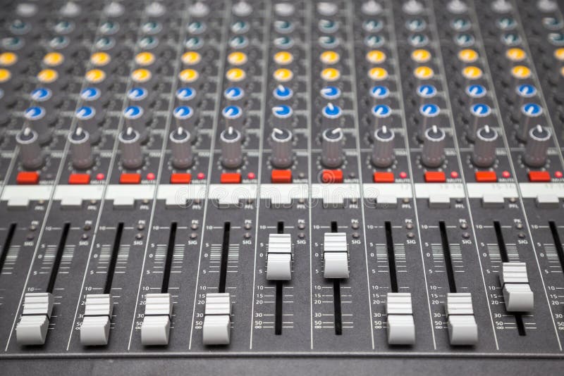 Sound mixing . stock photo. Image of instrument, equalizer - 60457438