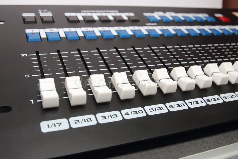 Sound Music Controller Mixer Control Panel Stock Photo - Image of ...