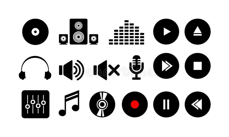 Sound music icon symbol stock vector. Illustration of sound - 94616560