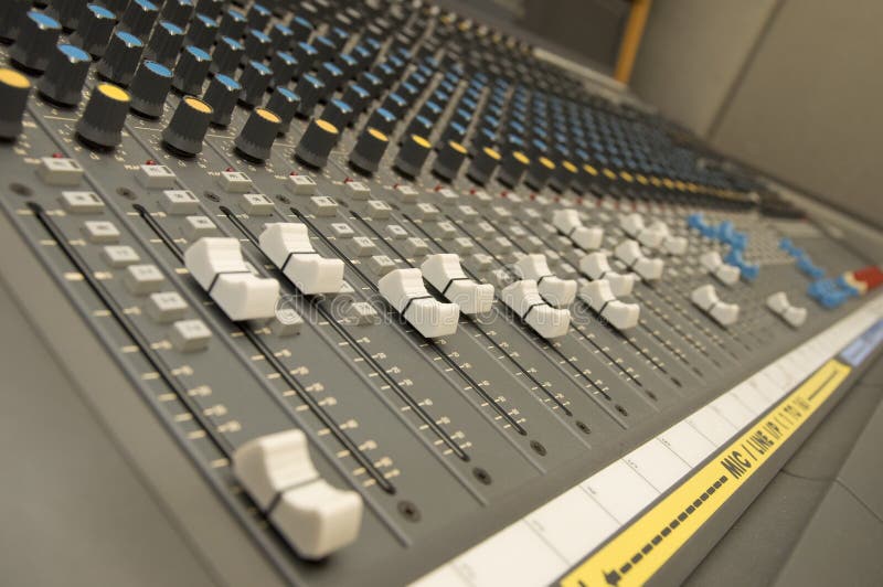 Sound and Music Mixer stock image. Image of electronic - 8094947