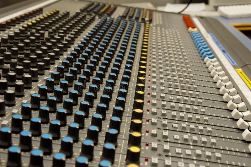 Sound and Music Mixer stock image. Image of mixing, audio - 8095023