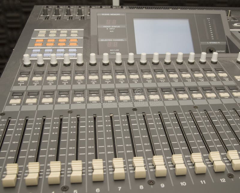 Sound and Music Mixer stock image. Image of composer, frequency - 8095043