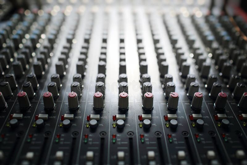 Sound Music Mixer Control Panel Stock Photo - Image of channel, control ...