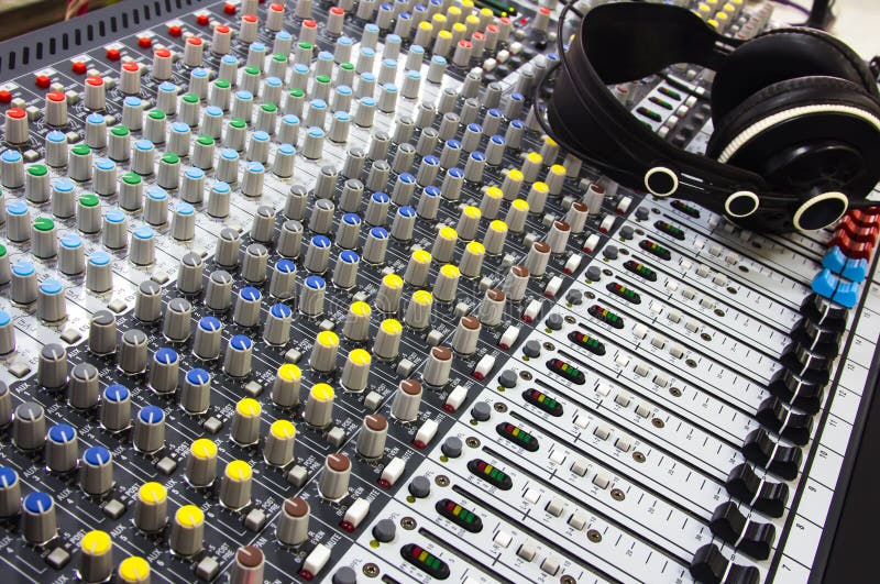 Sound music mixer stock image. Image of professional - 61336327