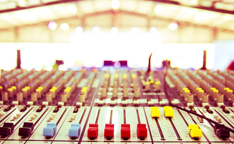 Control Panel of Guitar Amplifier Stock Image - Image of electronical ...