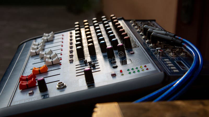Sound Music Mixing Equipment Stock Image - Image of black, buttons ...