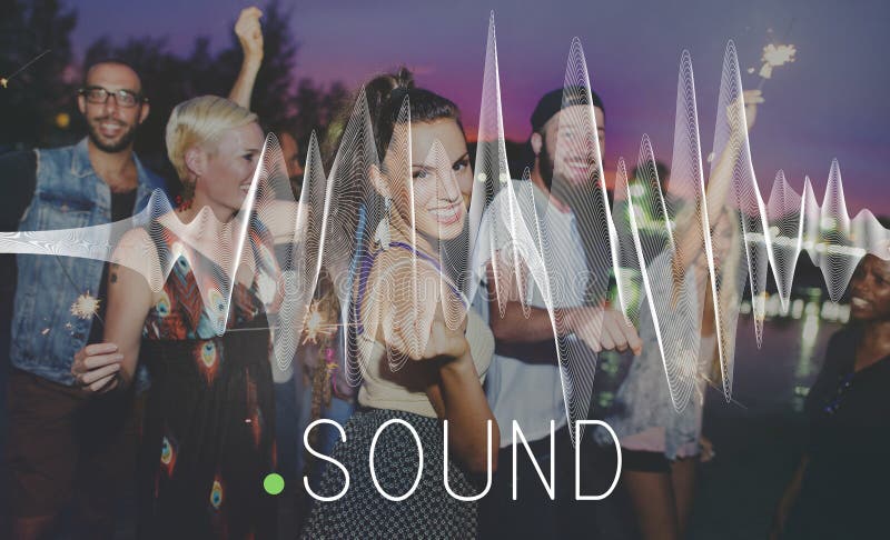 Sound Music Wave Melody Graphic Concept Stock Image - Image of group ...