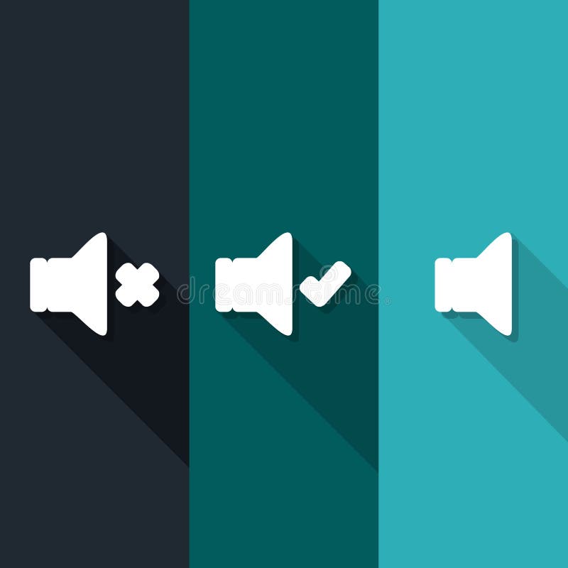 Sound and No Sound Icon Great for Any Use. Vector EPS10 Stock ...