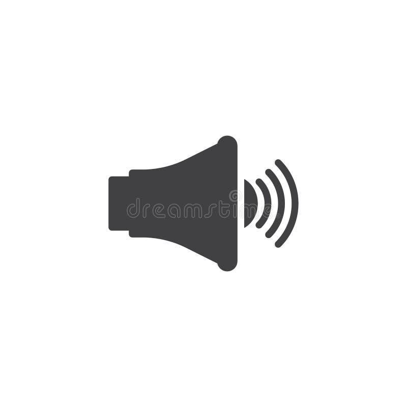 Sound Notification Vector Icon Stock Vector - Illustration of pictogram ...