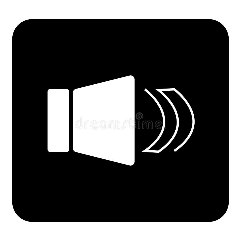 Sound Notification. Vector Sound Icon Colored Sticker. Layers G Stock ...