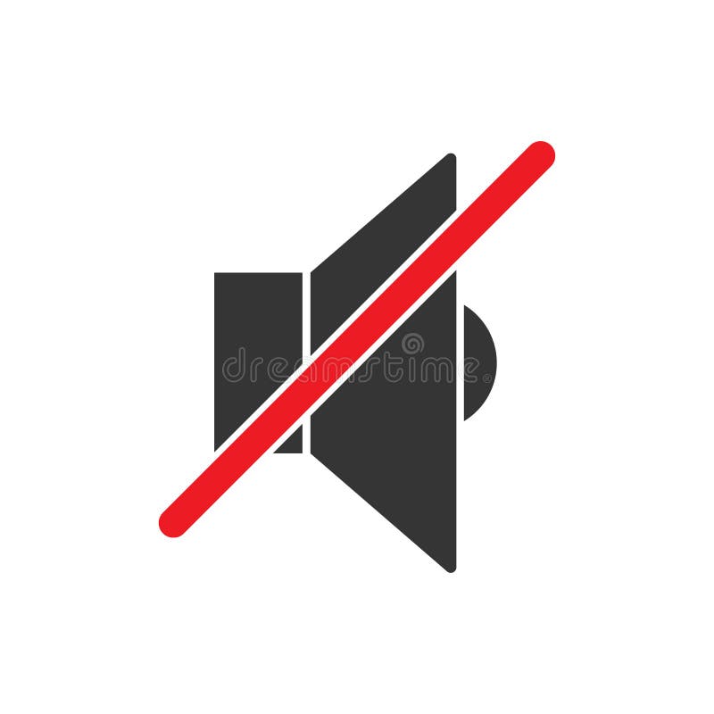 Sound Off Icon. Mute Sound Icon - Vector Stock Illustration ...