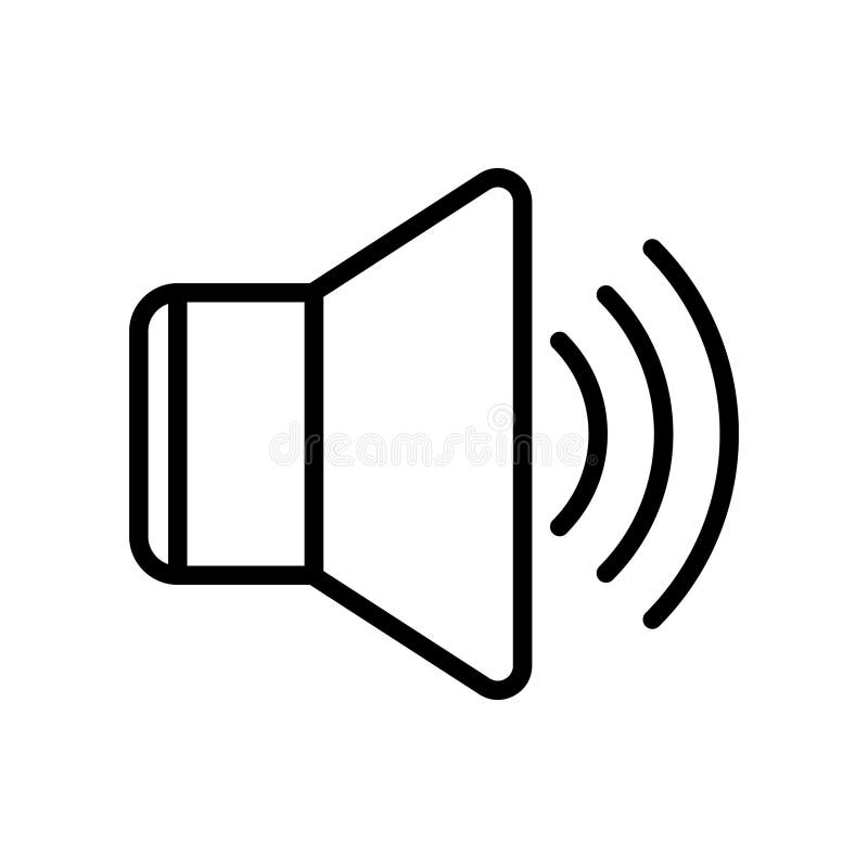 Sound Outline Icon. Adjustment Button Linear Symbol. Media Settings ...